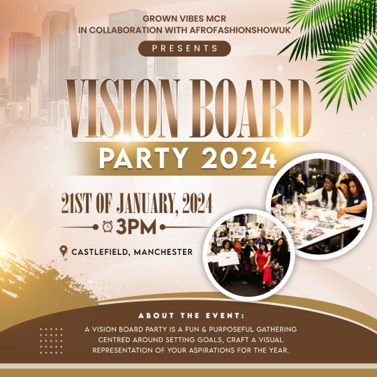 VISION BOARD PARTY 2024 - GROWN WOMAN | Grown Vibes Mcr